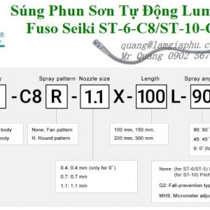 Súng Phun Fuso Seiki ST-C8 Series Lumina Automatic Spray Gun